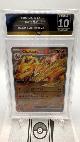 CHARIZARD EX 161 - 2024 SCARLET & VIOLET PROMO Graded 10 | eBay