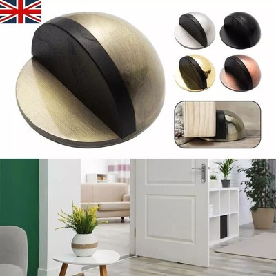 Door Stop Floor Wall Oval Stopper Stick-on Self Adhesive Buffer Stopper ...