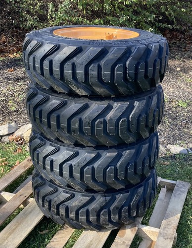 4-HD 10-16.5 SKS-8 Skid Steer Tires/Rims/Wheels for Case 1840,1838,1835 ...