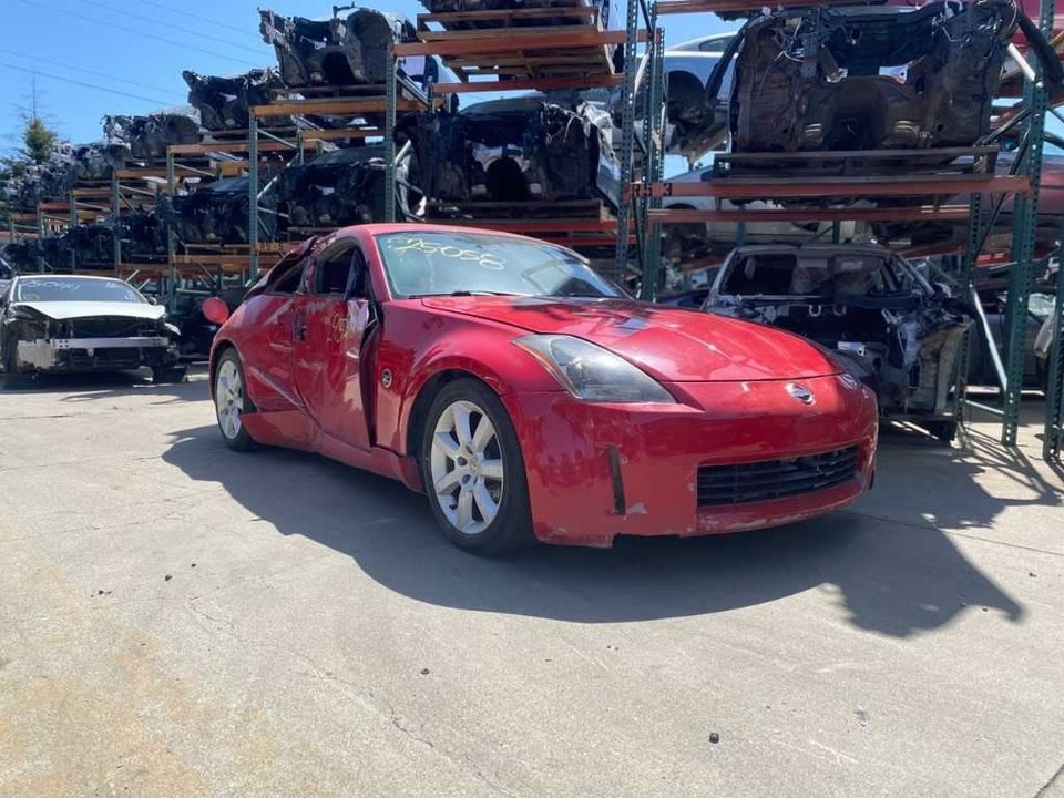 03-06 NISSAN 350Z Rear Trunk Strut Bar Z Plate Trim Cover Black OEM ...