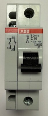 ABB Sicherungsautomat 1-polig / 10A / ~230/400V / S201M-C10 | eBay.de