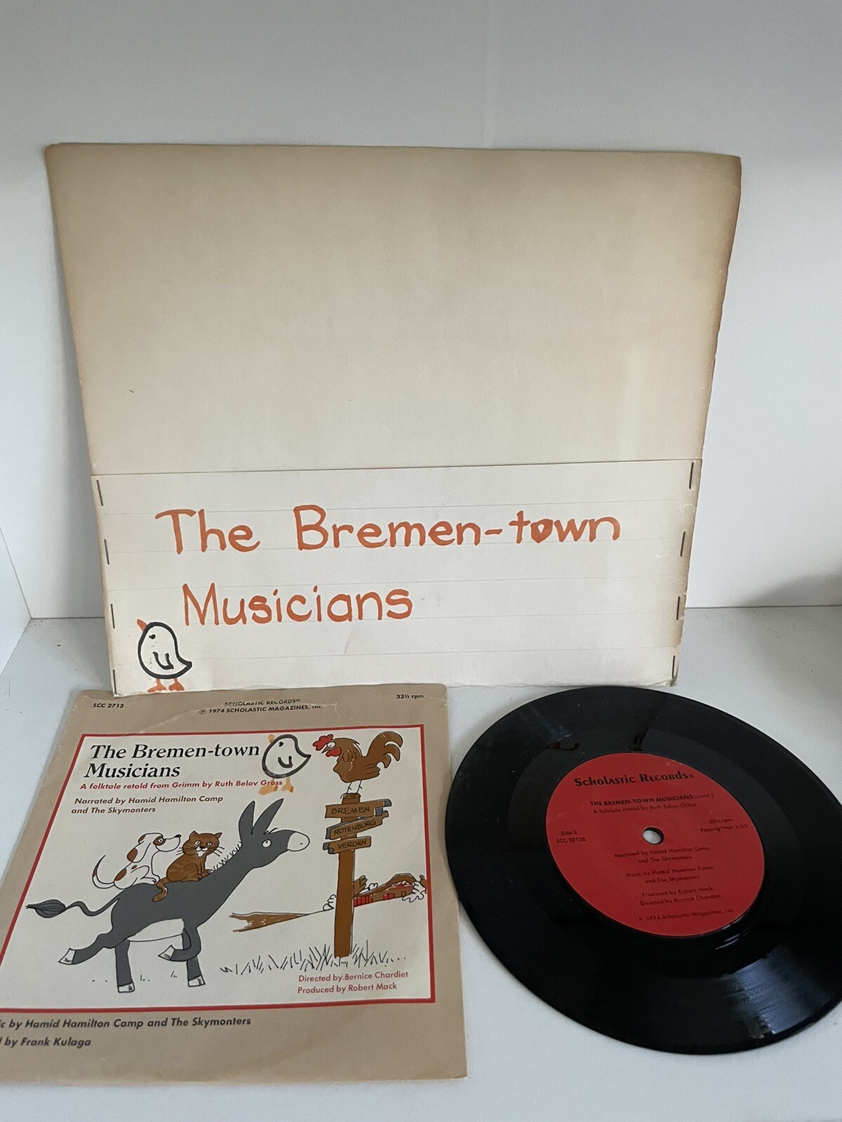 Hamid Hamilton Camp 7" 33 1/3 rpm Record The Bremen-town Musicians 1974 ...