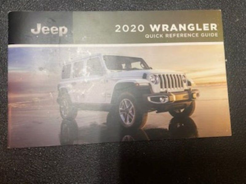 2020 JEEP WRANGLER Owners Manual QUICK REFERENCE GUIDE | eBay