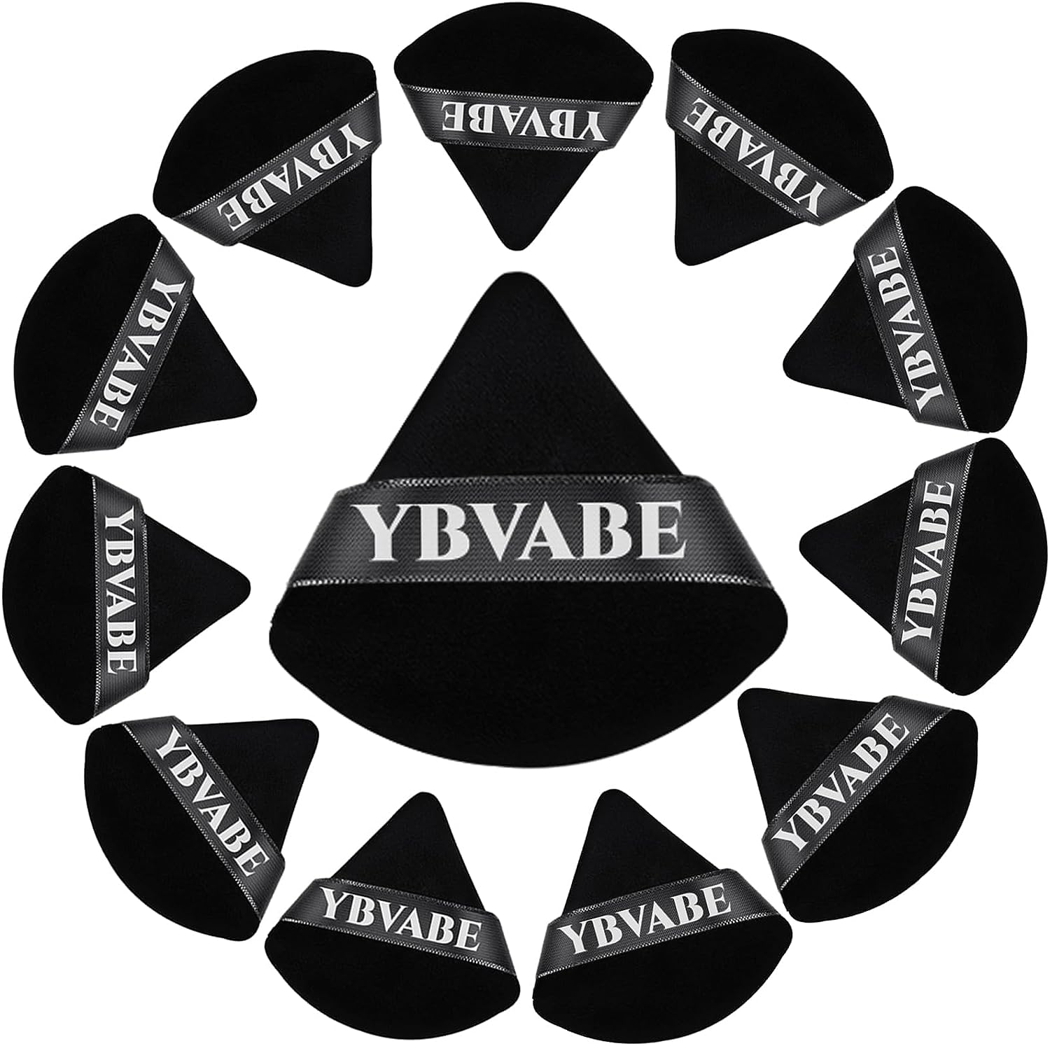 12Pieces Powder Puff, Triangle Makeup Puff, Black Soft and Supple Puffs ...