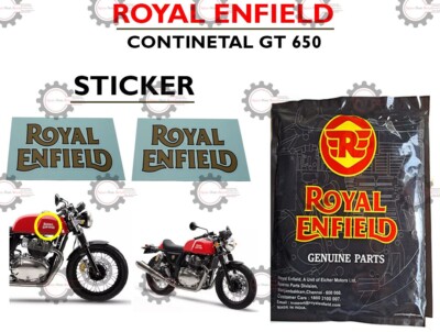 Royal Enfield motorcycle tank decal stickers PAIR For Gt Continental ...