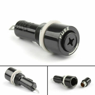 4x SCI R3-22 Panel Mount Chassis Fuse Holder For 6x30mm Glass Fuses 10A ...