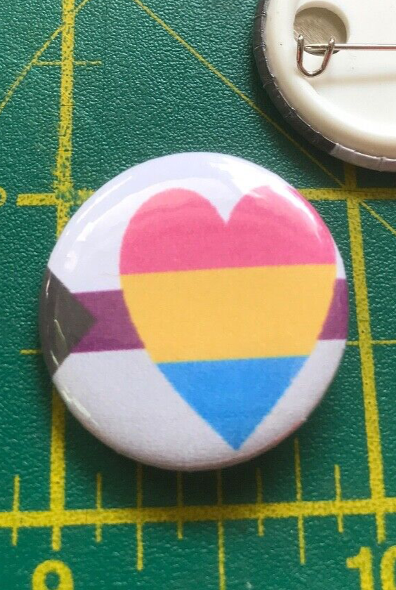 Demisexual Panromantic Sexuality Pride 25mm Pin Badge LGBTQIA+ | eBay ...