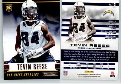 Tevin Reese 2014 Rookies & Stars #191 Baylor Chargers RC | eBay