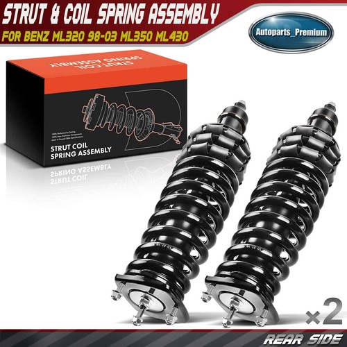 2Pcs Rear Complete Strut & Coil Spring Assembly for Mercedes-Benz ML320 ...