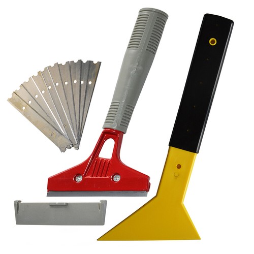 Tint Tool Long Handle Razor Scraper Tool w/ Slim Foot Squeegee for ...