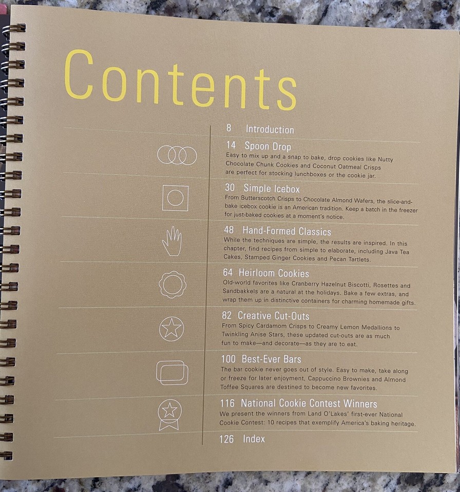 Land O’Lakes Cookbook Cookies Bars Baking 1999 Spiral Traditions Series ...