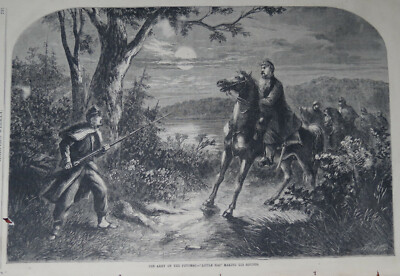 LITTLE MAC - GENERAL McCLELLAN MAKING HIS ROUNDS 1862 HARPERS PRINT | eBay