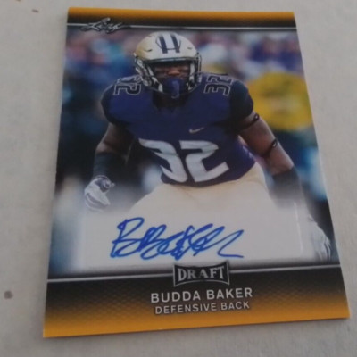 2017 Leaf Draft Auto GOLD Budda Baker #A-BB3 Rookie Auto RC | eBay