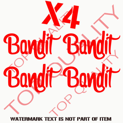 BANDIT DECAL STICKER X4 SMOKEY AND THE BANDIT VINTAGE HOT ROD DECALS ...