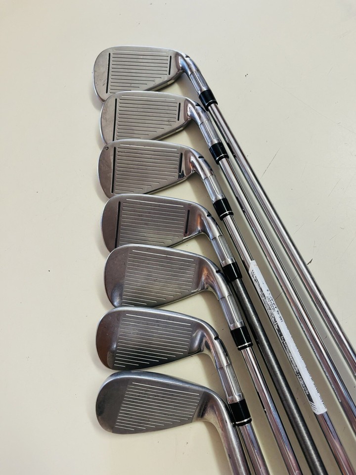 LH TaylorMade M4 Iron Set 5-PW +AW KBS Max Regular Flex 85g Graphite ...