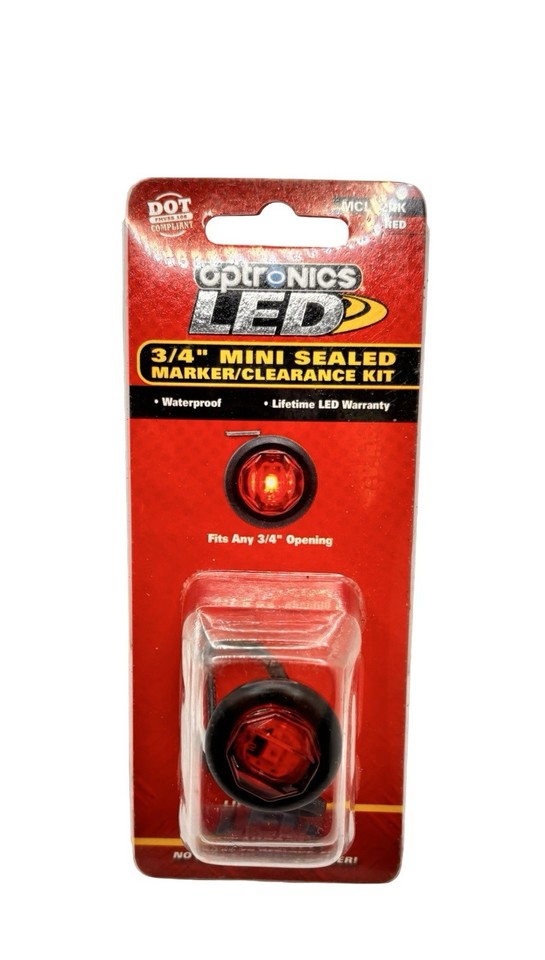 NEW Optronics MCL12RK Led Uni-light Kit; Red 3/4” Mini Sealed Marker ...