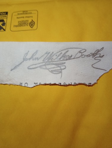 John Wilkes Booth Autograph | eBay