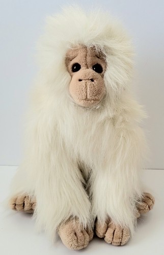 TY JAKE WHITE LONG HAIR PLUSH GORILLA LARGE MONKEY STUFFED ANIMAL | eBay