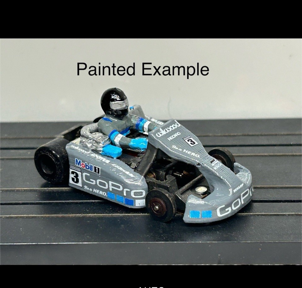 SCS Hobbies 3D TYCO 440x2 Narrow Go Kart Tyco Ho Slot Car Body Black | eBay