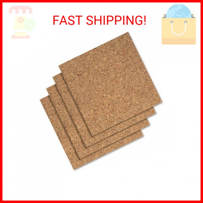Quartet Cork Tiles, Cork Board, 12" x 12", Corkboard, Wall Bulletin ...