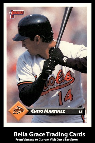 1993 Leaf Donruss Chito Martinez #221 Baltimore Orioles MLB Baseball | eBay