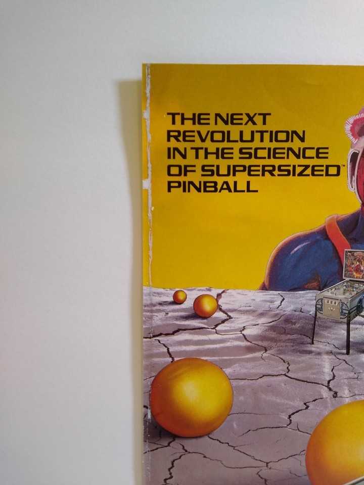 Embryon Pinball Flyer Original 1981 Game Artwork Space Age Sci-Fi 8.5 ...