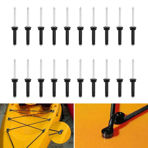 20Pcs Aluminum Kayak Tri-Grip Tri Fold Rivet Waterproof O Rings for ...