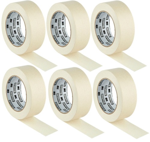 Scotch 3M Utility Masking Tape (6 Pack) 36mm x 50m (P3610) | eBay UK