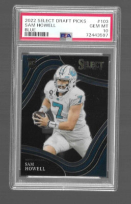 SAM HOWELL RC 2022 SELECT DRAFT PICKS BLUE VARIATION #103 RARE PSA GEM ...