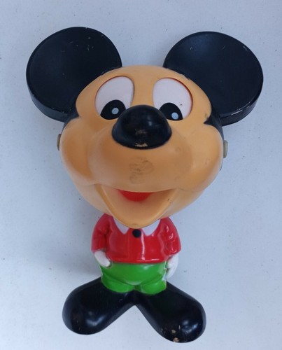 Vintage 1976 Mickey Mouse Pull String Talking Toy Walt Disney Mattel ...
