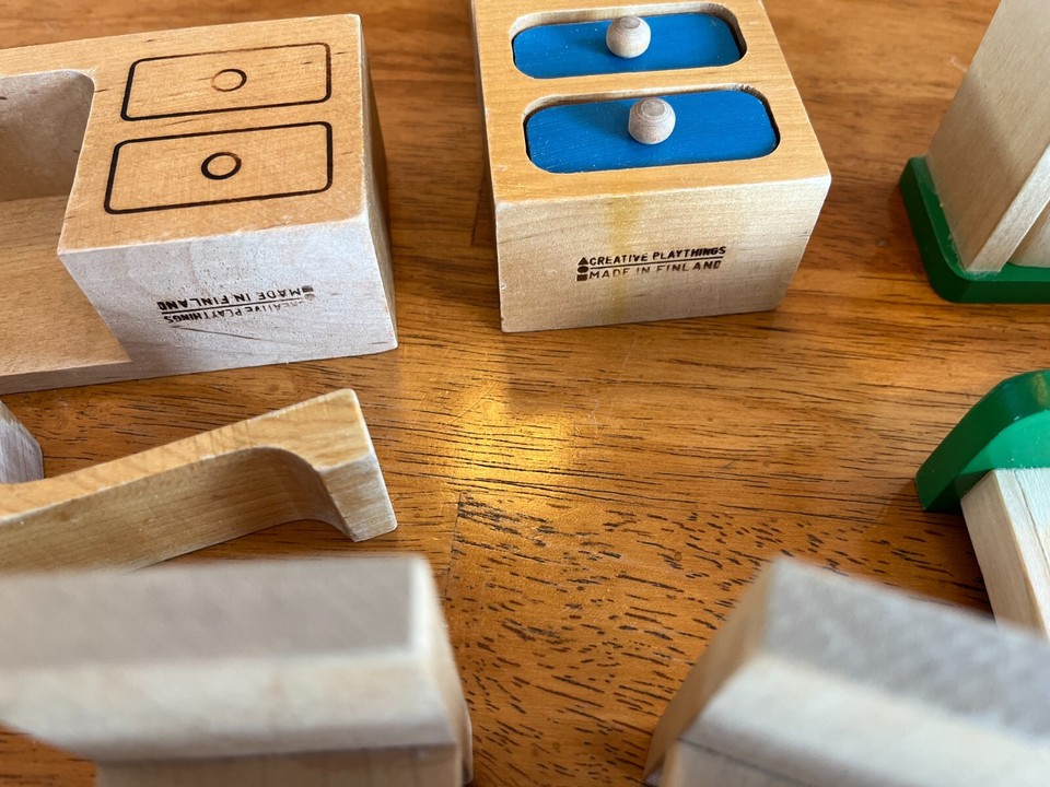 CREATIVE PLAYTHINGS & OTHER DOLLHOUSE FURNITURE VINTAGE WOOD FAMILY ...