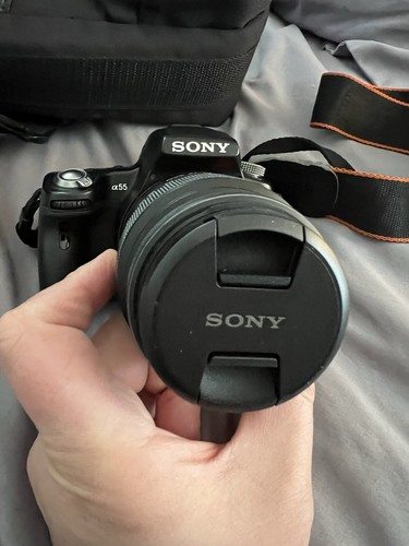 Sony Alpha A55 DSLR Camera With Extra Zoom Lens And Other Accessories ...