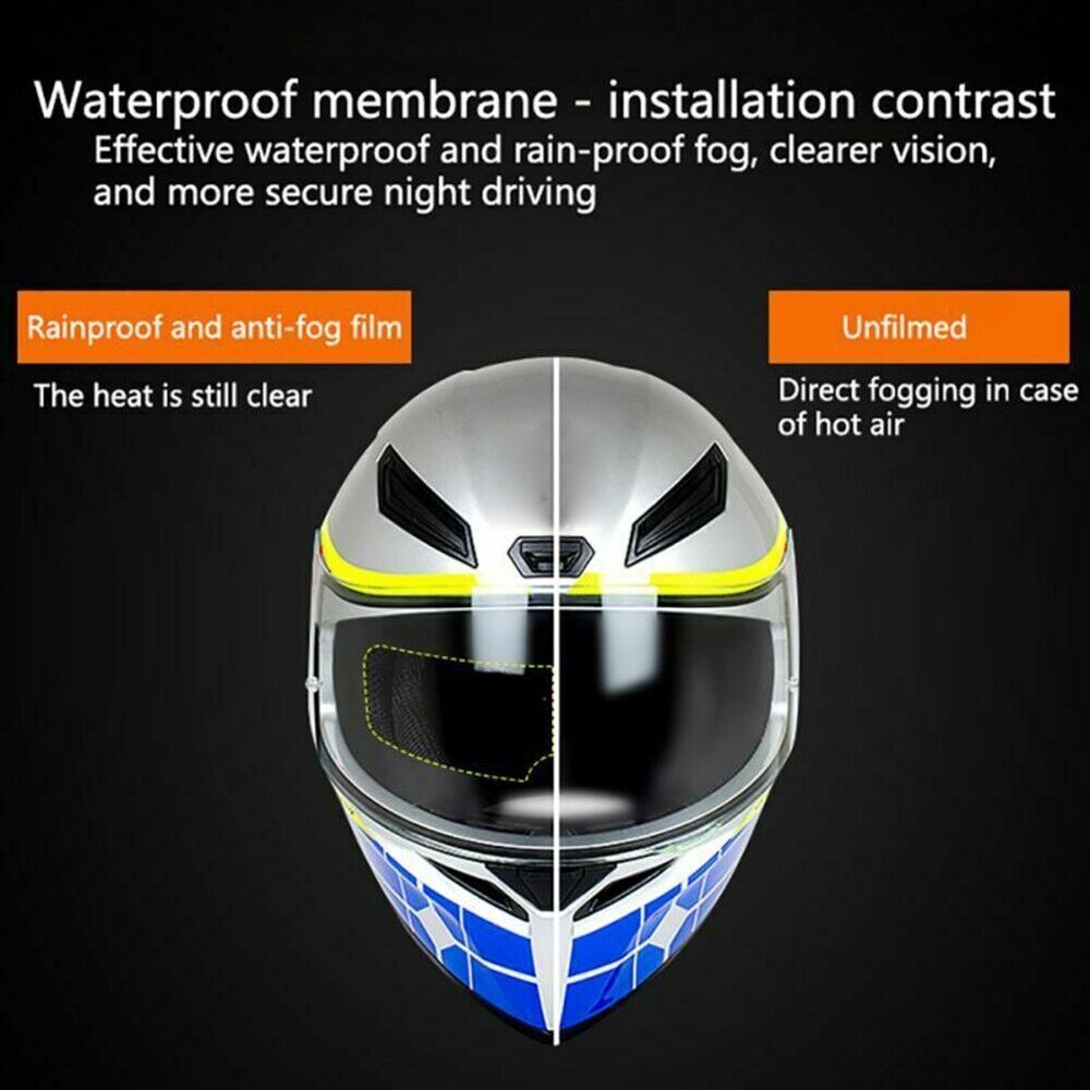 Lasting Anti Fog for 5 Years Helmet Lens Film for Motorcycle Visor ...