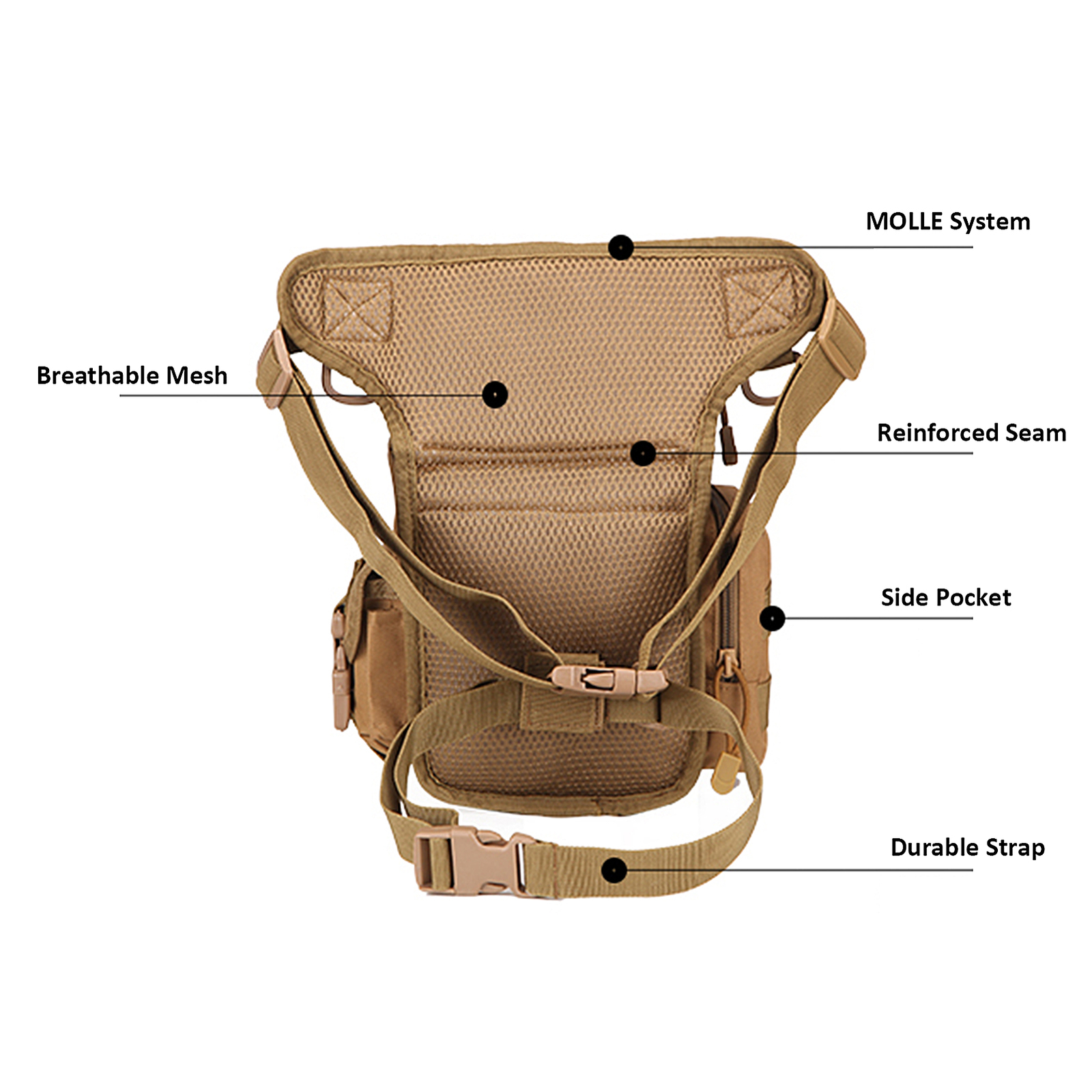 Drop Leg Bag Waterproof Thigh Waist Packs Pouch for Traveling Hiking ...
