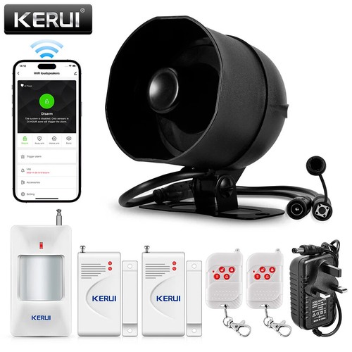 Loud Sound Alarm Home Alarm System Wireless Garage Security Burglar ...