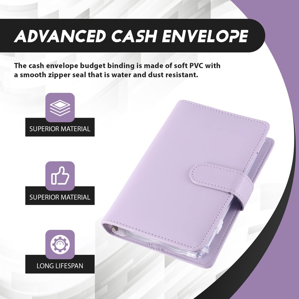 Cash Envelopes for Budgeting,A6 Budget Binder,Binder Pockets,Expense ...