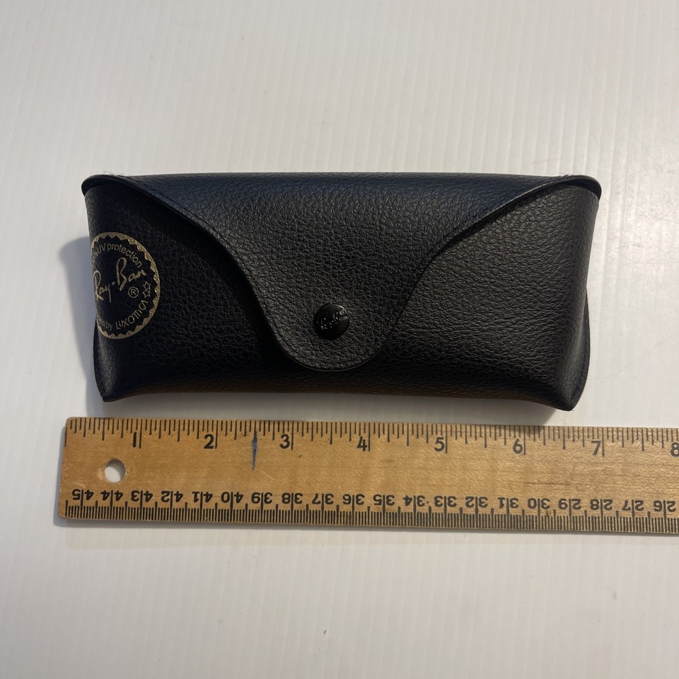 Ray Ban Luxottica Classic Black And Gold Label Case. | eBay