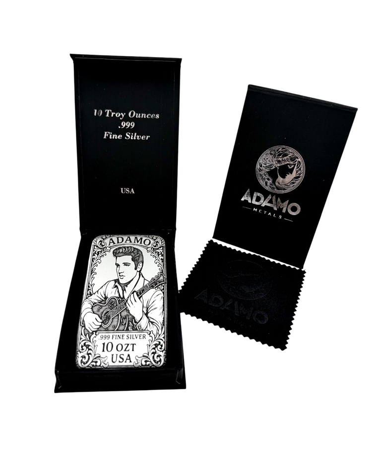 10 oz Silver Art Bar 999 - The King - Exclusive Limited Edition - Adamo ...