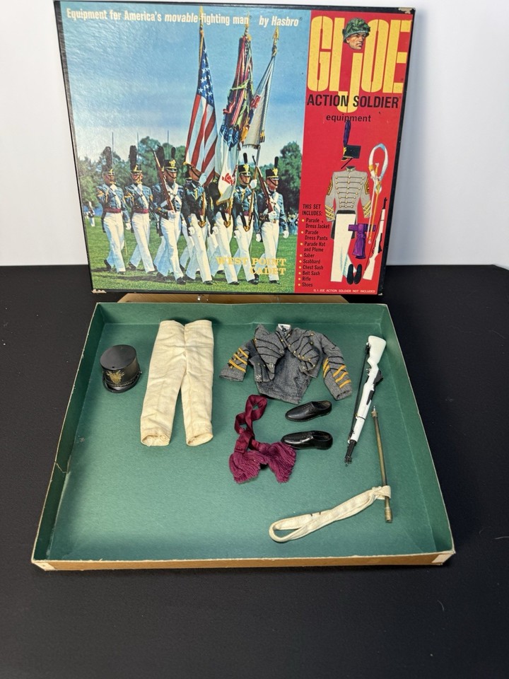GI JOE 1968 RARE Hasbro WEST POINT CADET Action Soldier Equipment ...