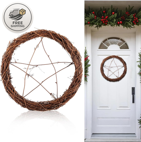 16 Inch Yule Wreath Pagan Christmas Winter Solstice Wreath Decorations ...