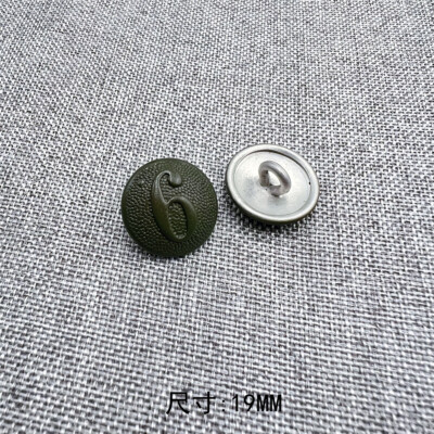 PAIR OF WW2 GERMAN EM TUNIC METAL BUTTON 2PCS WITH NUMBER DESIGNATION ...