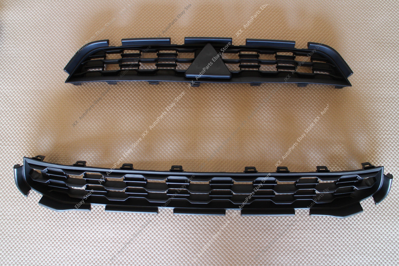 Set Chrome Front Bumper Grille for Mitsubishi Outlander Sport ASX RVR ...