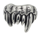 Vampire Fangs Ring Men's Biker Stainless Steel 217 | eBay