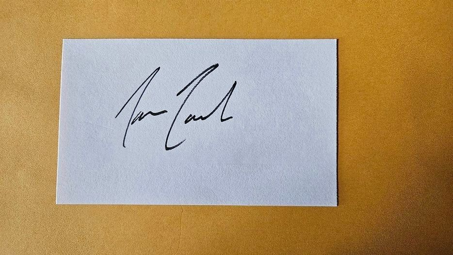 AARON CARTER SIGNED 3x5 INDEX CARD AUTOGRAPH | eBay