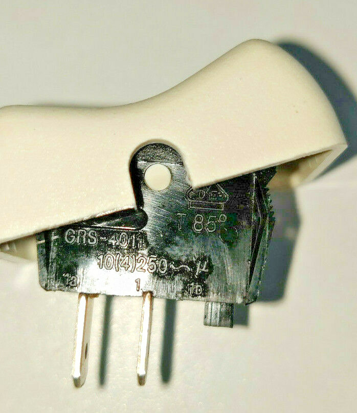 2 REPLACEMENT 2-PRONG ON/OFF ROCKER SWITCHES W/ PANEL - WHITE (GRS-4011 ...