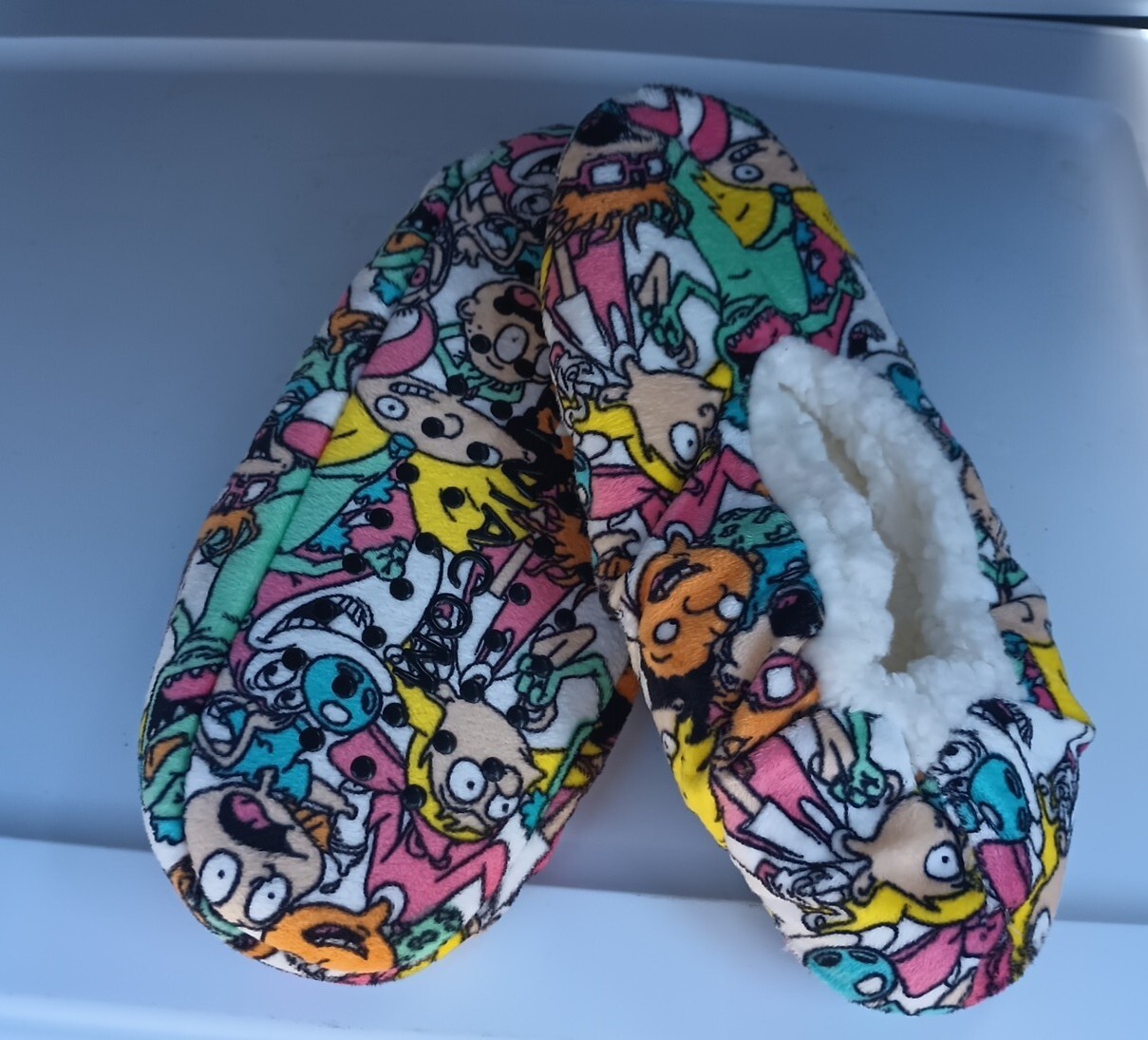 Nickelodeon Rug Rats Slipper Sherpa Socks NWOT Shoe Size 7-9.5 1 Pair ...