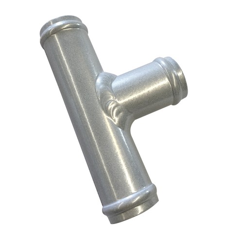Universal 1" Aluminum Coolant Pipe T Fitting Radiator Fitting Pipe Hose ...