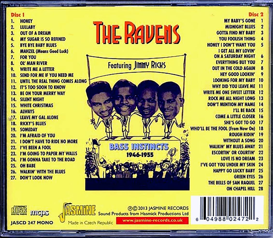 CD The Ravens - Bass Instincts: The Ravens Featuring Jimmy Ricks 1946 ...
