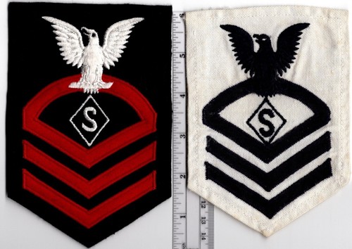 USN NAVY Specialist (S) on Blue CPO and Chief on White NOS | eBay