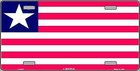 Liberia Flag Metal Novelty License Plate Tag LP4077 | eBay